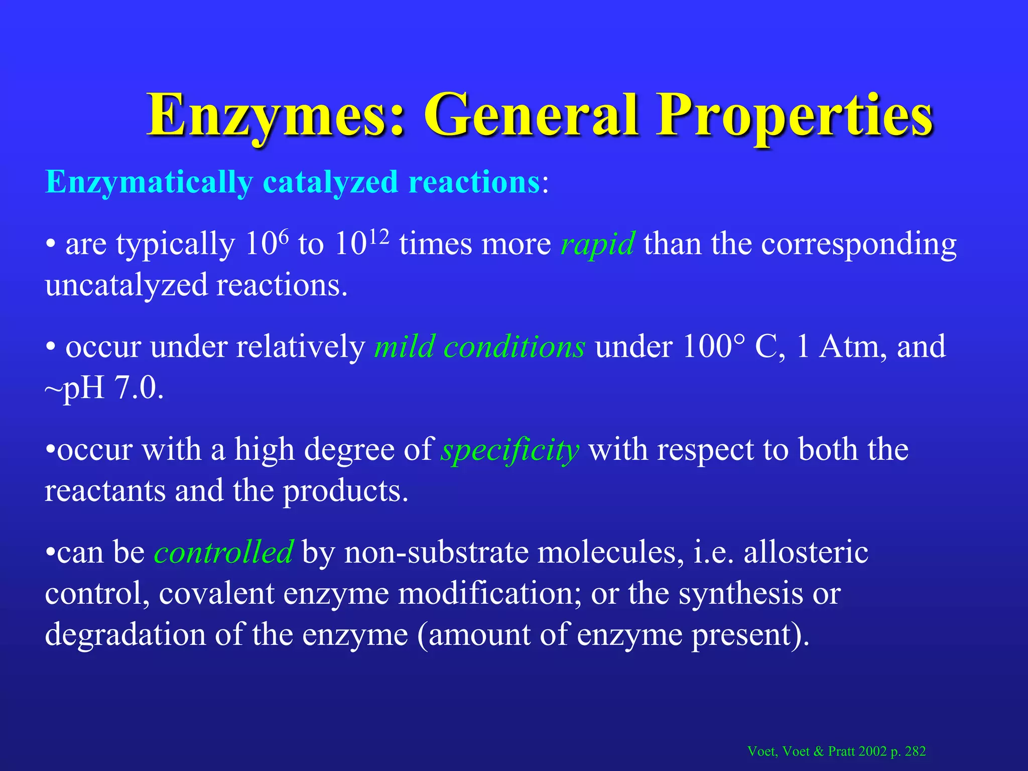 Biochemistry 304 2014 student edition enzymes and enzyme kinetics | PPTX