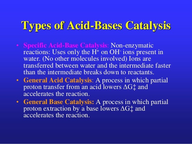General Classification Of Enzymes Based On Their Catalytic
