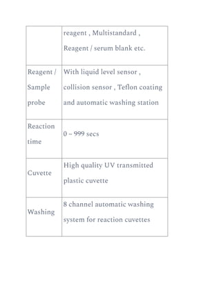 Biochemistry Analyzer | PDF | Blood Disorders | Diseases and Conditions