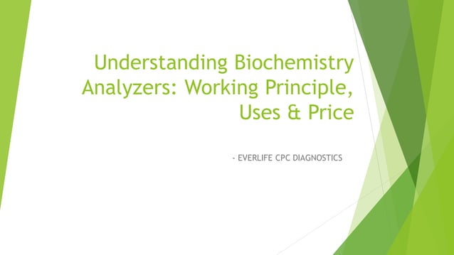Biochemistry Analyzers working principle.pdf | Chemistry | Science