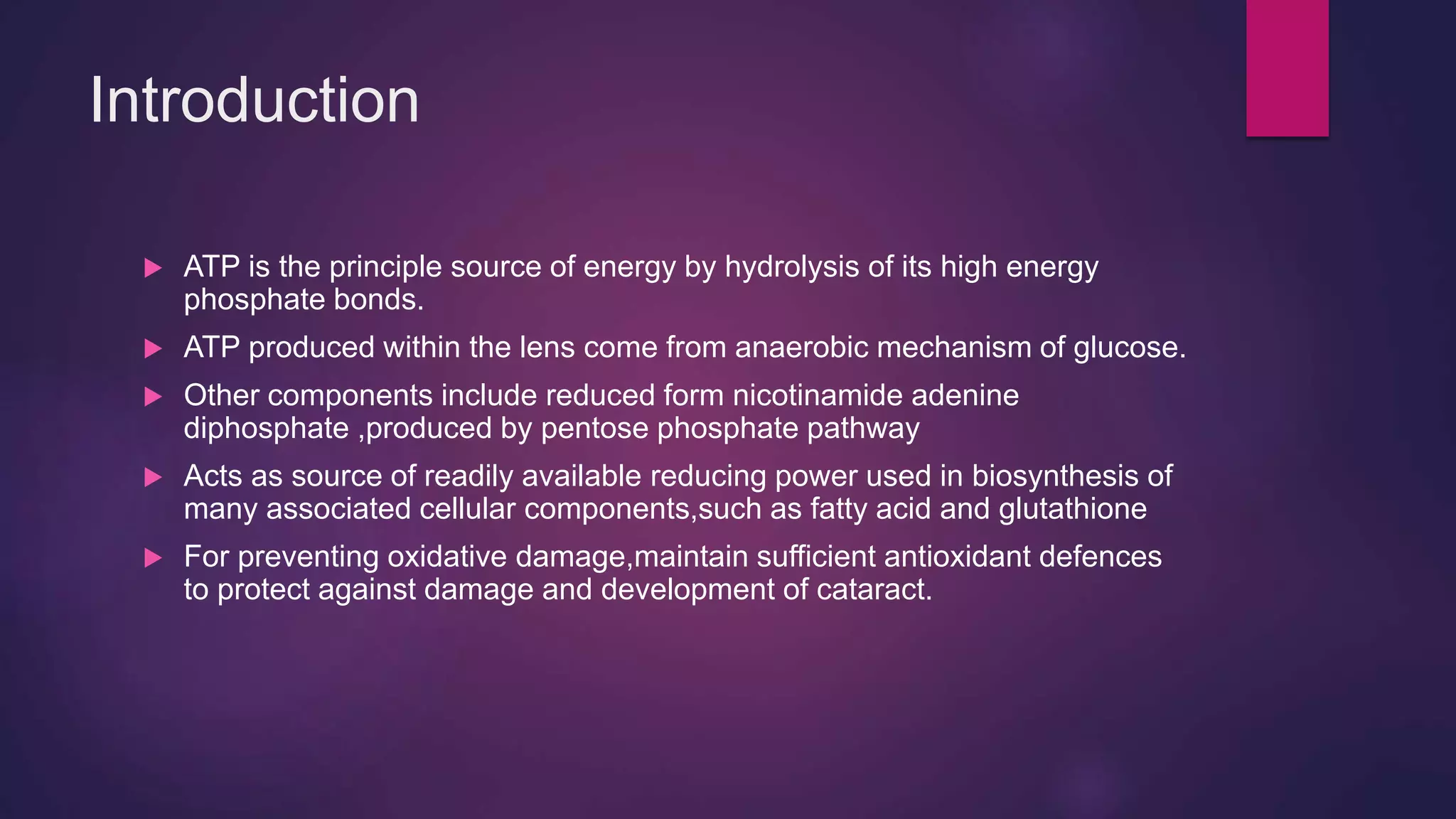 Biochemistry and biophysics of lens | PPTX