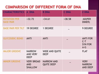 A,B,C,Z DNA | PPTX