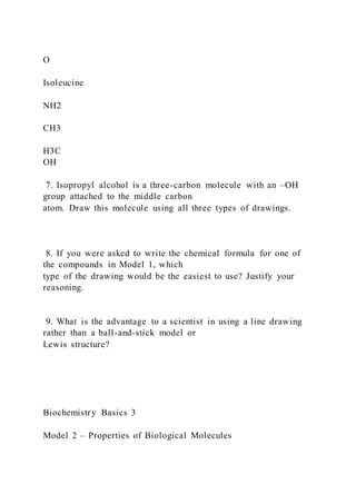 Biochemistry Basics 1Biochemistry BasicsWhat concepts fr | DOCX