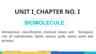 Comprehensive Biochemistry Overview: Carbohydrates, Lipids, Amino Acids ...