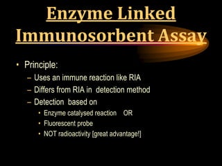 ELISA and RIA | PPTX