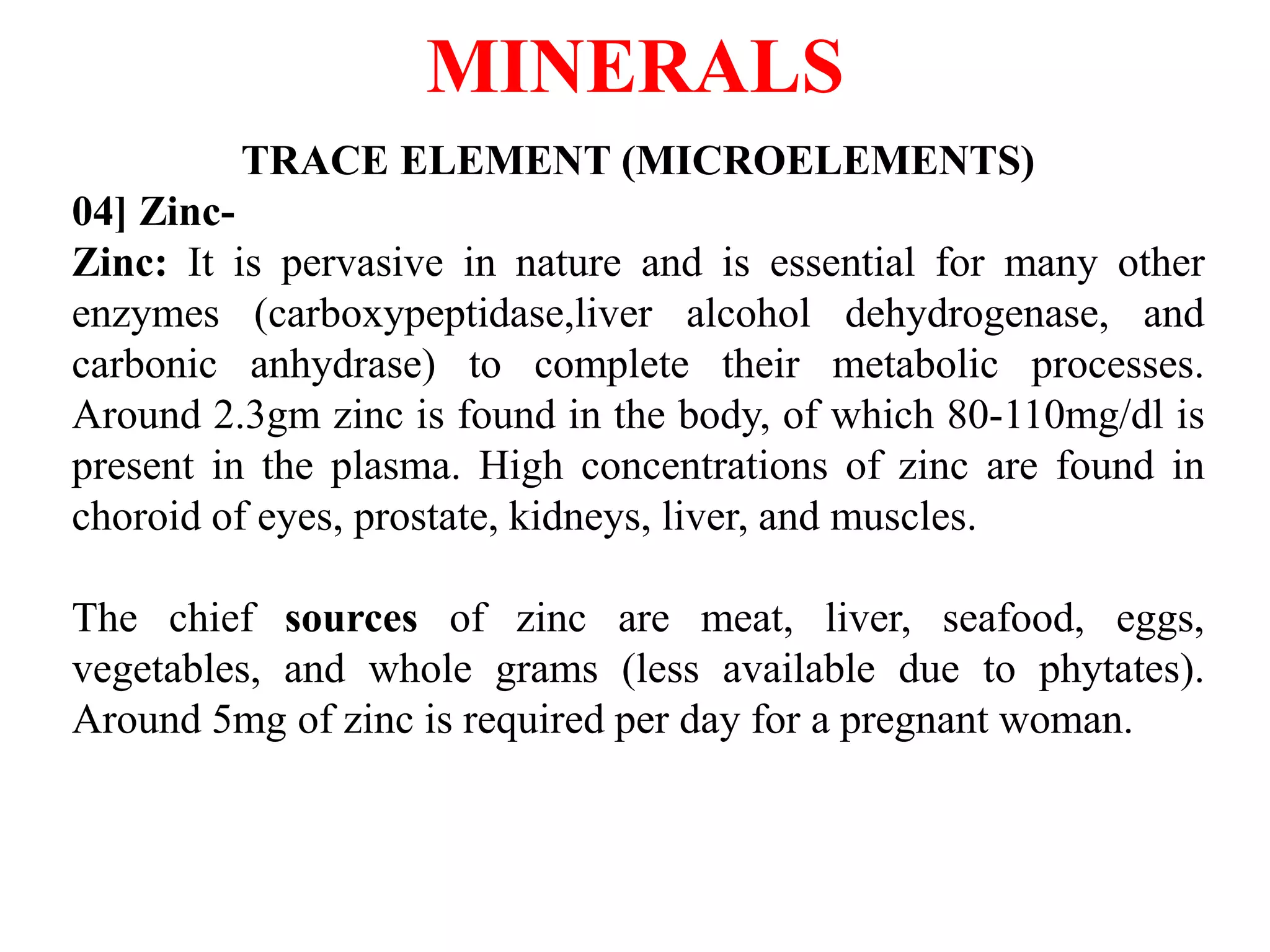 Biochemistry and clinical Pathology, (ER20-23T) minerals unit 9 D.Pharm ...