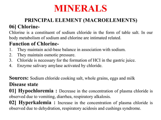 Biochemistry and clinical Pathology, (ER20-23T) minerals unit 9 D.Pharm ...