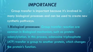 BIOCHEMISTRY (Group transfer) [ZOOLOGY] | PPT