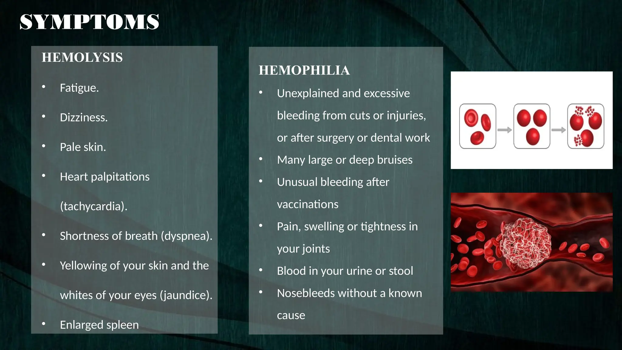 haemolysis and hemophilia from a biochemistry standpoint | PPTX