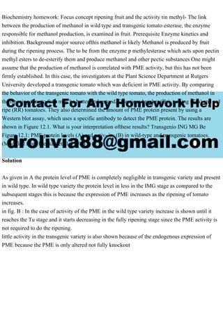 Biochemistry homework Focus concept ripening fruit and the activity.pdf