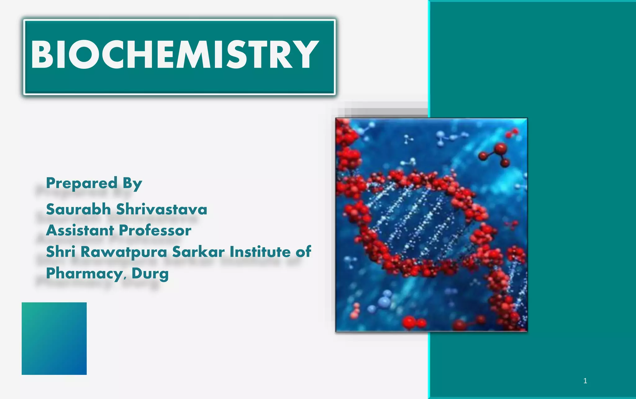 Introduction to Biochemistry | PPTX