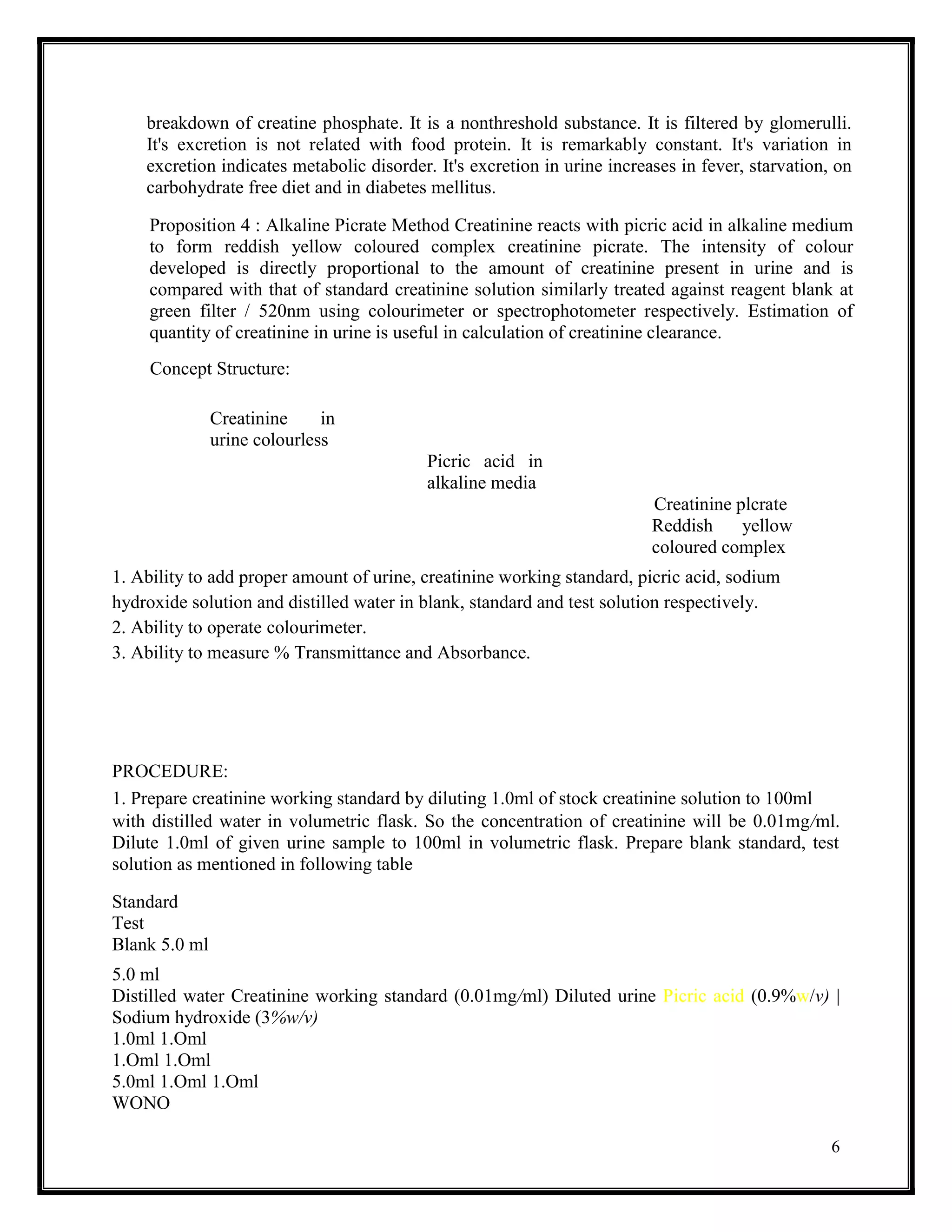 Biochemistry lab manual II semester | PDF