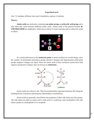 Biochemistry lab manual II semester | PDF