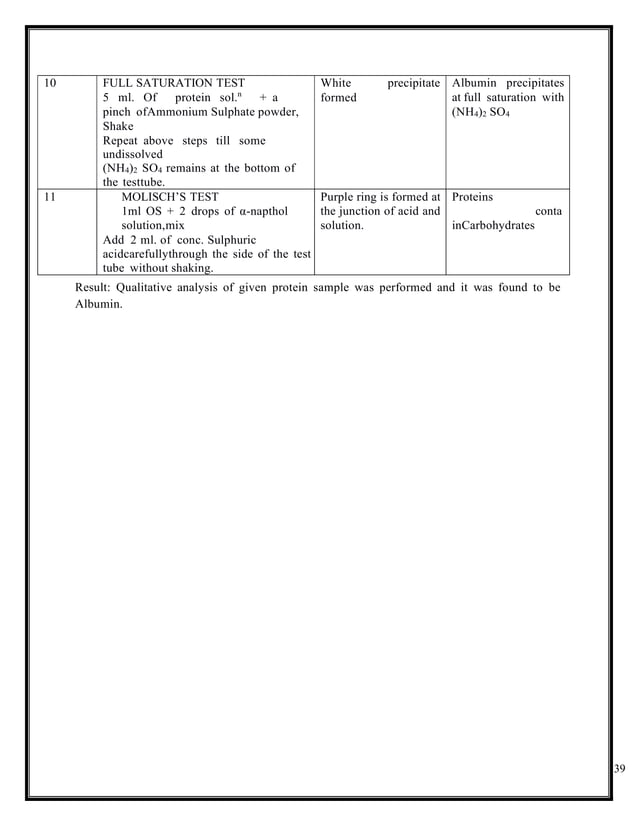 Biochemistry lab manual II semester | PDF