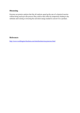 Biochemistry lab reporttt | DOC