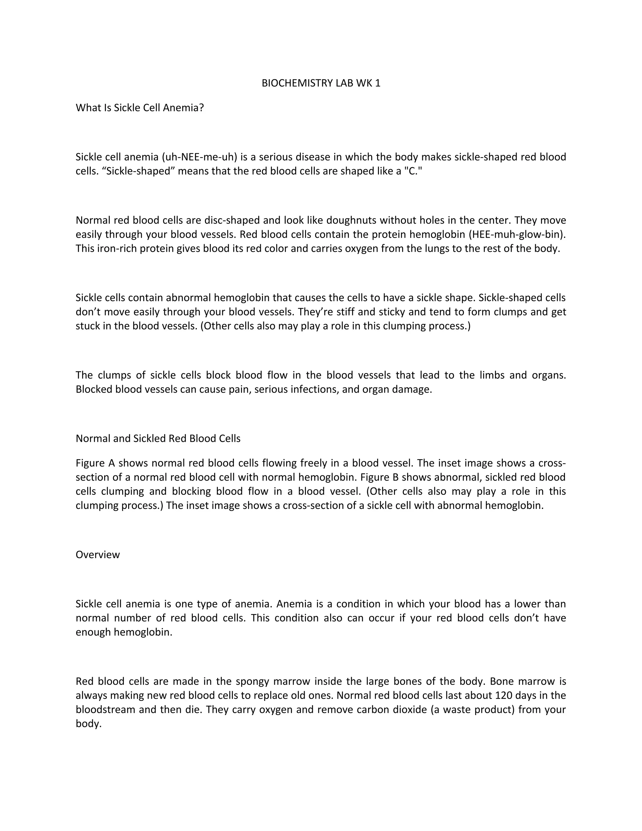 Biochemistry Lab Wk 1 | PDF