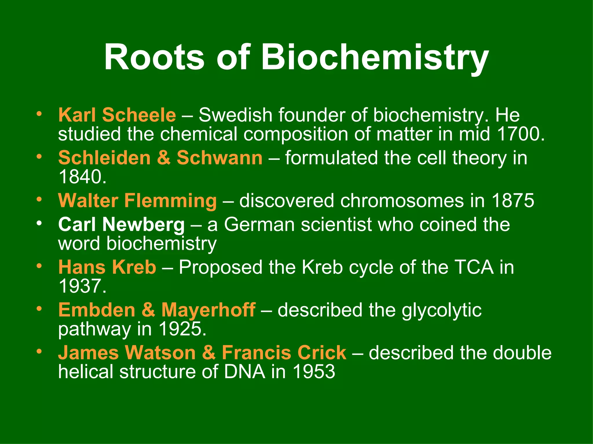 Biochemistry lecture 1 | PPT
