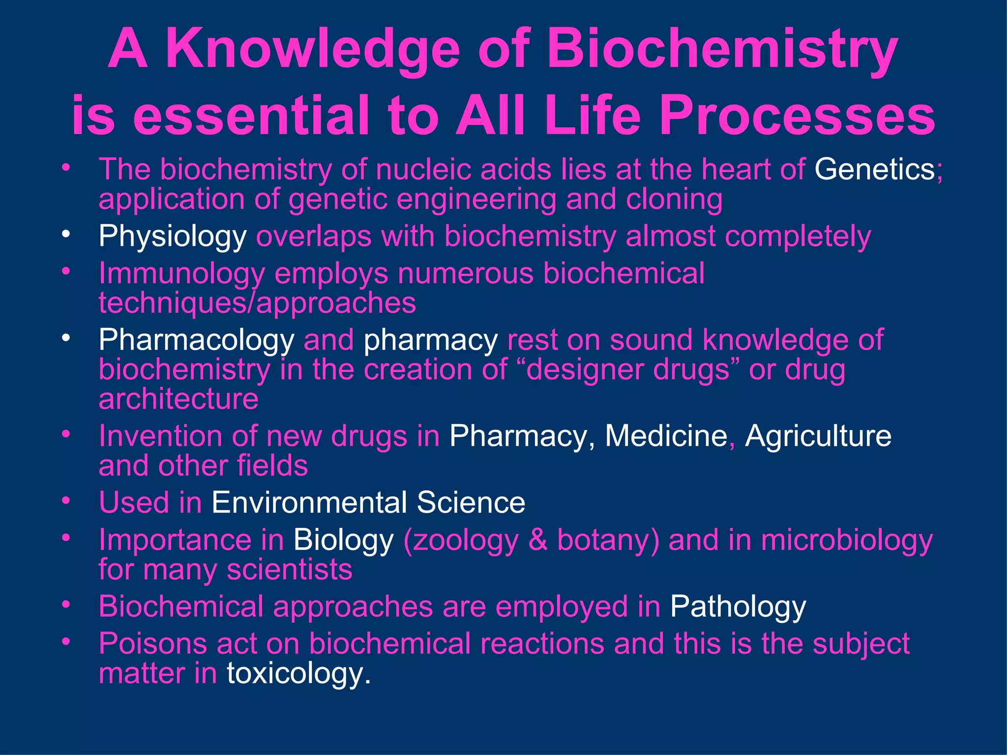Biochemistry lecture 1 | PPT