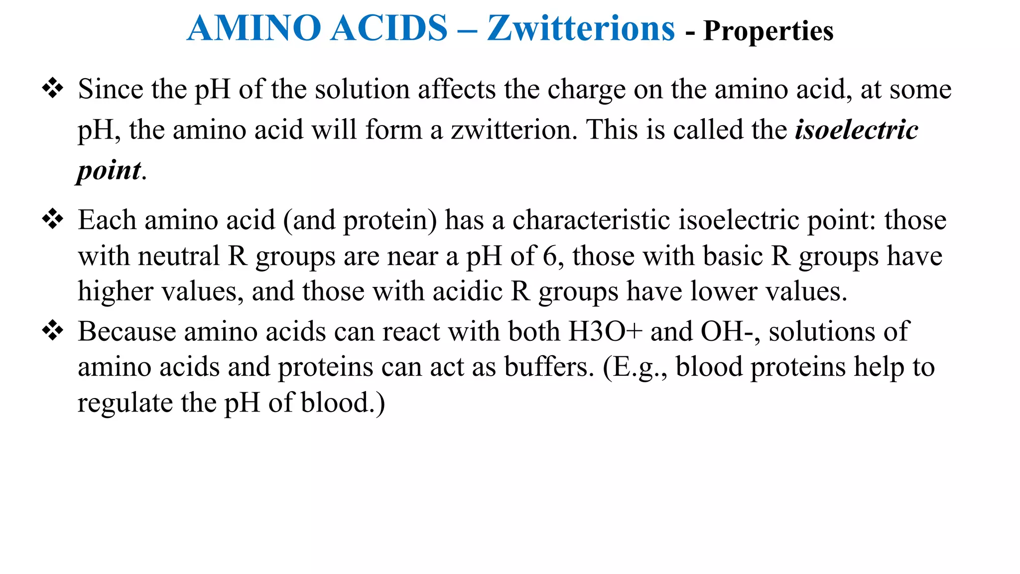 Biochemistry lecture notes aminoacids | PDF