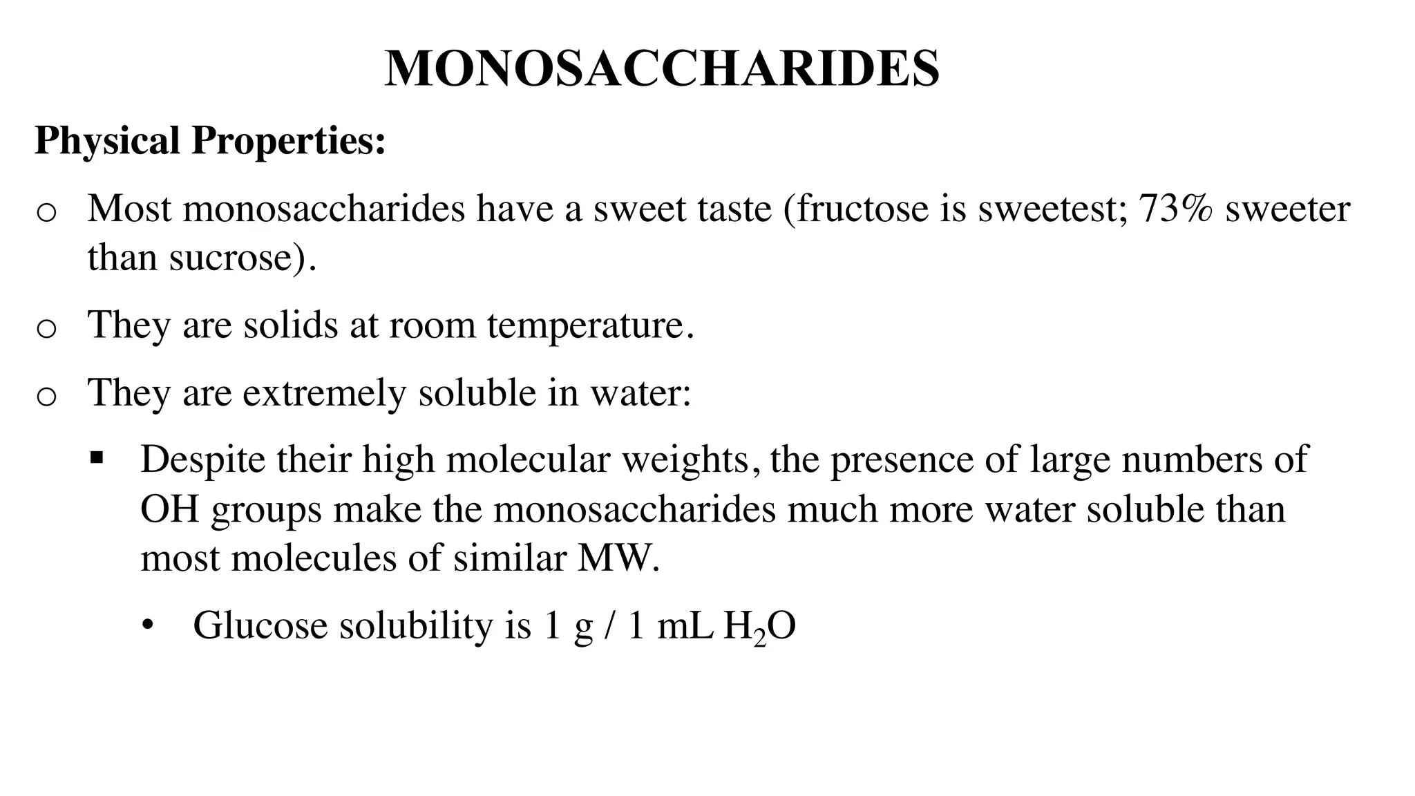 Biochemistry lecture notes carbohydrates | PDF