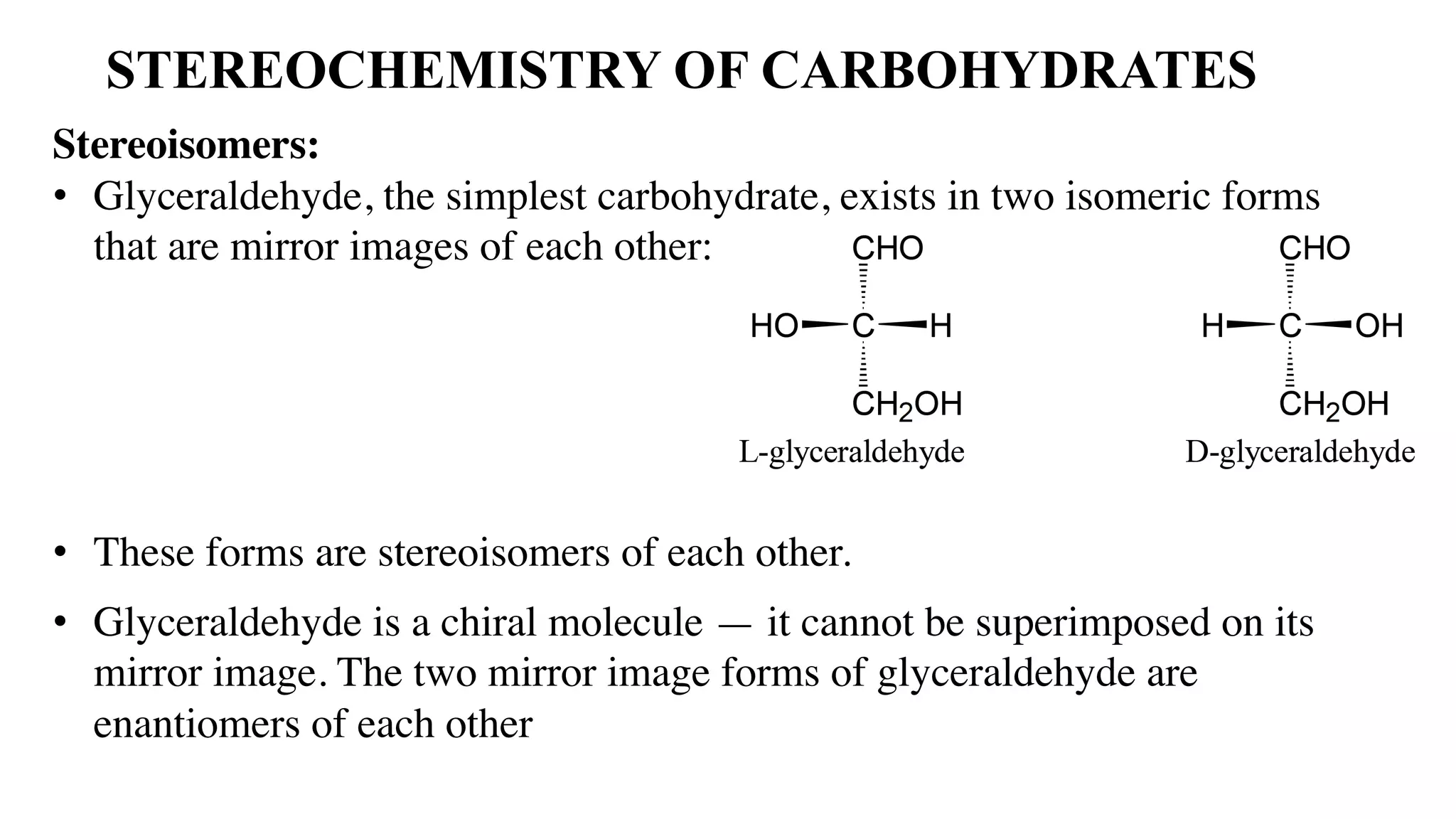 Biochemistry lecture notes carbohydrates | PDF