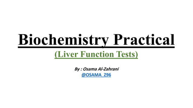 Biochemistry (liver function tests) | PDF | Endocrine and Metabolic ...