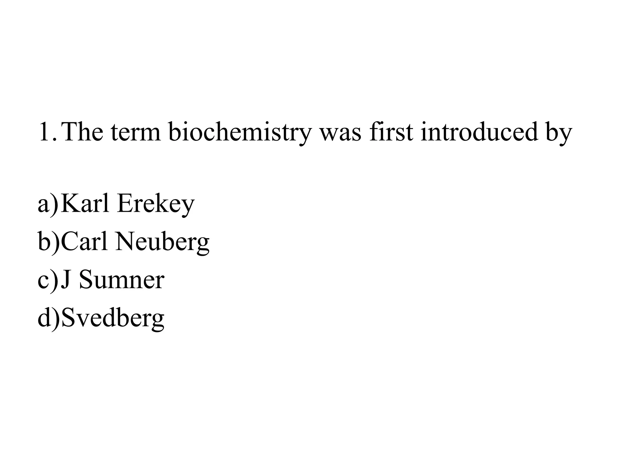 Biochemistry mc qs | PPTX