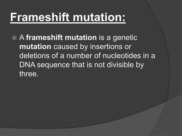 Genetic mutations and types | PPTX | Genetics | Science