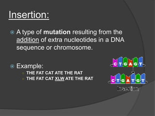 Genetic mutations and types | PPTX