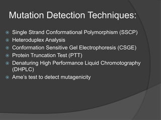 Genetic mutations and types | PPTX