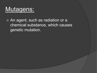 Genetic mutations and types | PPTX