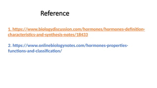 biochemistry Hormone classification byNeha yadav | PPTX