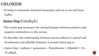 Biochemistry of blood in relation to cardio pulmonary function | PPTX