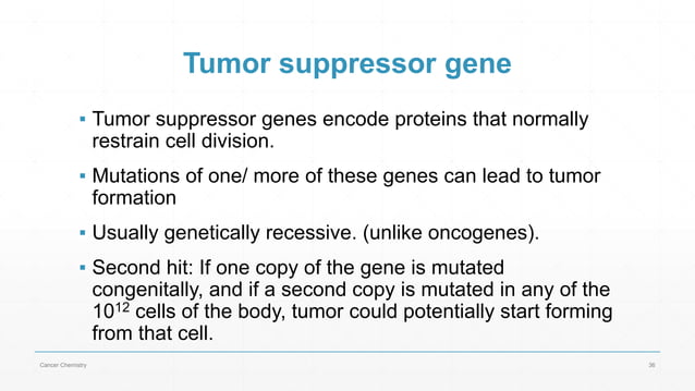Biochemistry of cancer 101 | PPTX