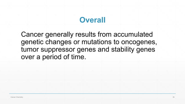 Biochemistry of cancer 101 | PPTX