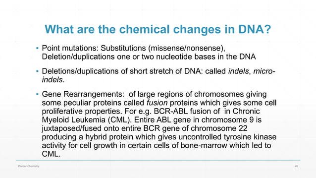 Biochemistry of cancer 101 | PPTX