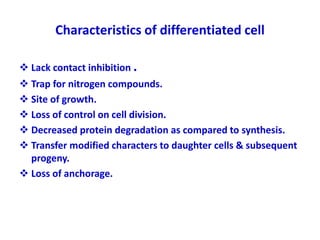 Biochemistry of cancer ,An overview | PPTX
