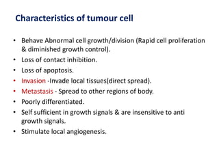 Biochemistry of cancer and explain its molecular basis treatment 1.pptx