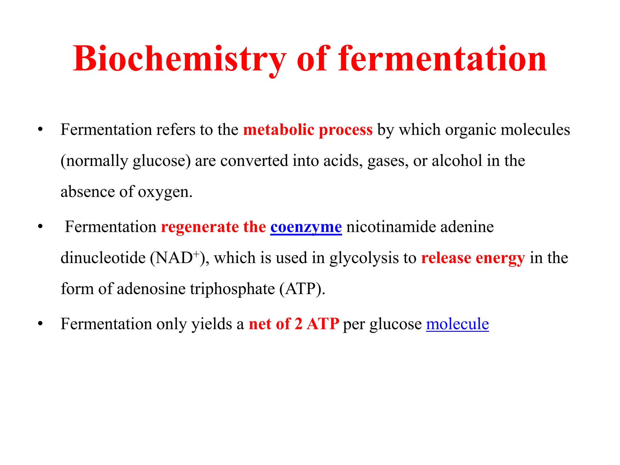 Biochemistry of fermented foods | PPTX