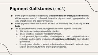 Biochemistry of Gallstones for medical doctors | PPTX
