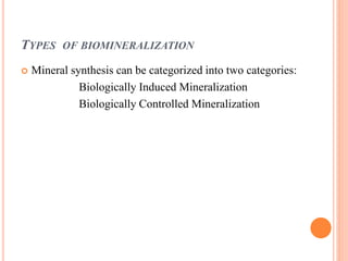 Biochemistry of geo microbes & Biomineralization | PPTX