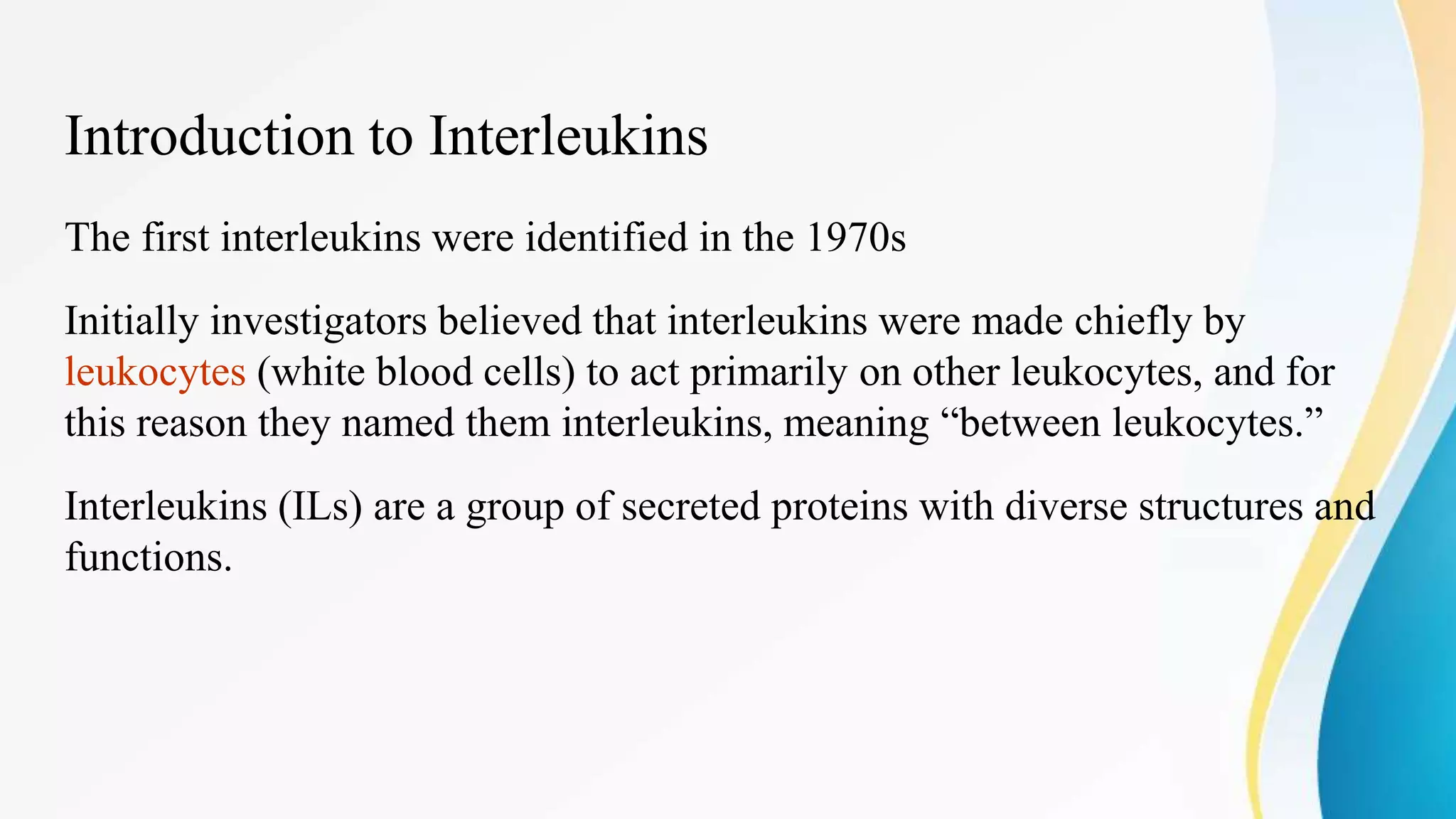 Biochemistry of interferons and interleukins | PPTX | Infectious Diseases | Diseases and Conditions