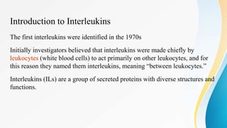 Biochemistry of interferons and interleukins | PPTX | Infectious ...