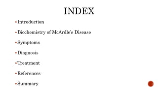 Biochemistry of McArdles disease | PPTX