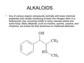 Biochemistry of medicinal plants | PPT