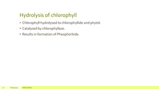 Biochemistry of seed germination and fruit ripening | PPTX
