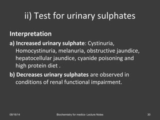 Urinalysis- Methods, observations and clinical significance | PPT