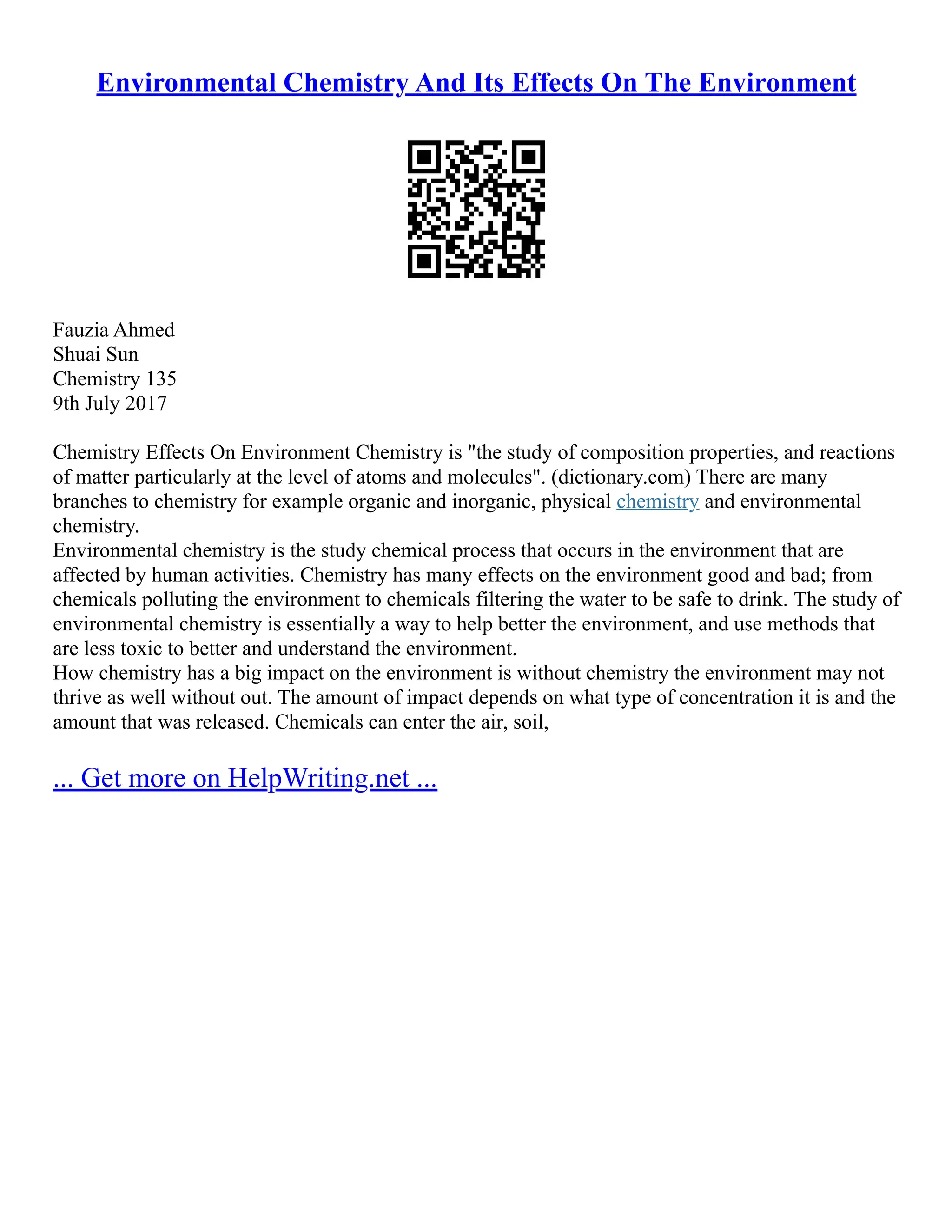 Biochemistry Personal Statement | PDF