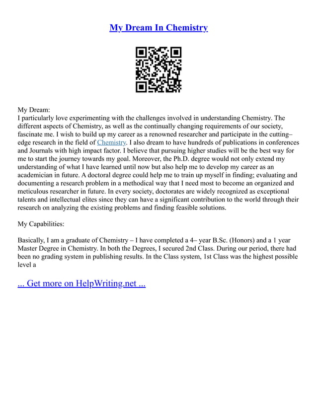 Biochemistry Personal Statement | PDF