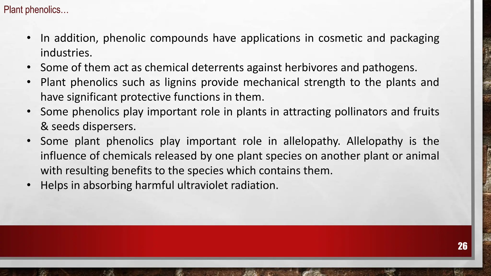 Phenolics: types, biosynthesis and functions. | PPTX